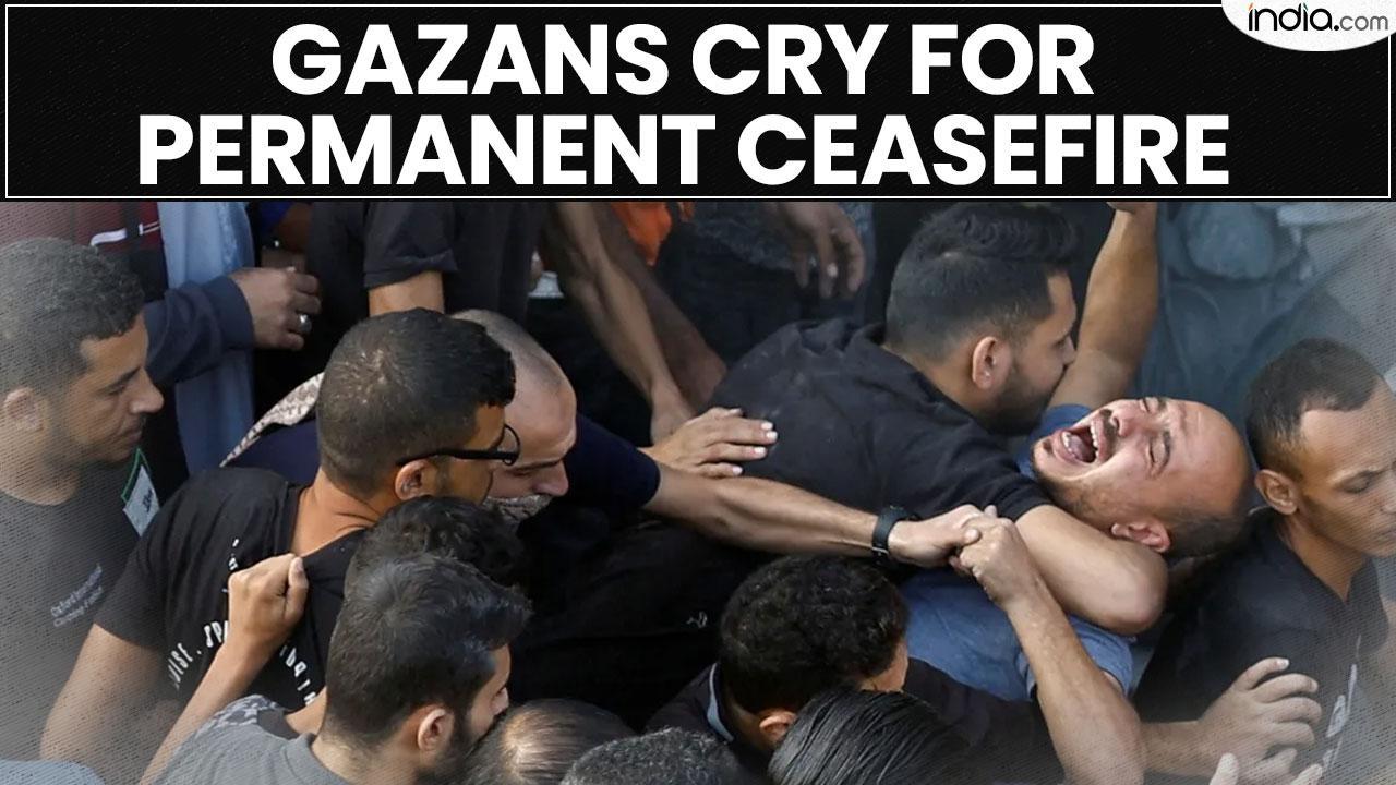 Heart-wrenching video shows Gazans crying for permanent ceasefire ...