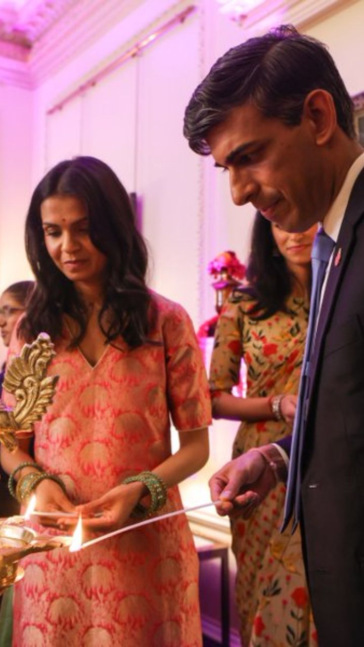 Rishi Sunak-Akshata Murthy Celebrate Diwali- In PICS