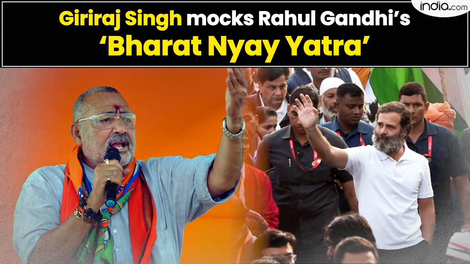 Giriraj Singh On Rahul Gandhi: Giriraj Singh mocks Rahul Gandhi’s ...