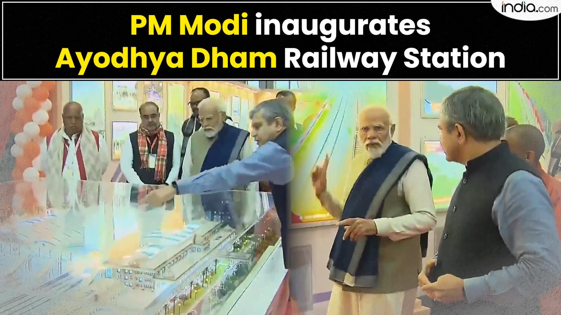 PM Modi in Ayodhya: PM Modi inaugurates Ayodhya Dham Railway Station ...