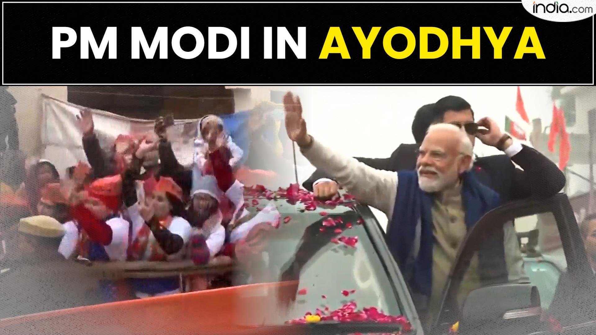 WATCH: PM Modi In Ayodhya | Public Roadshow, Inauguration of Airport ...
