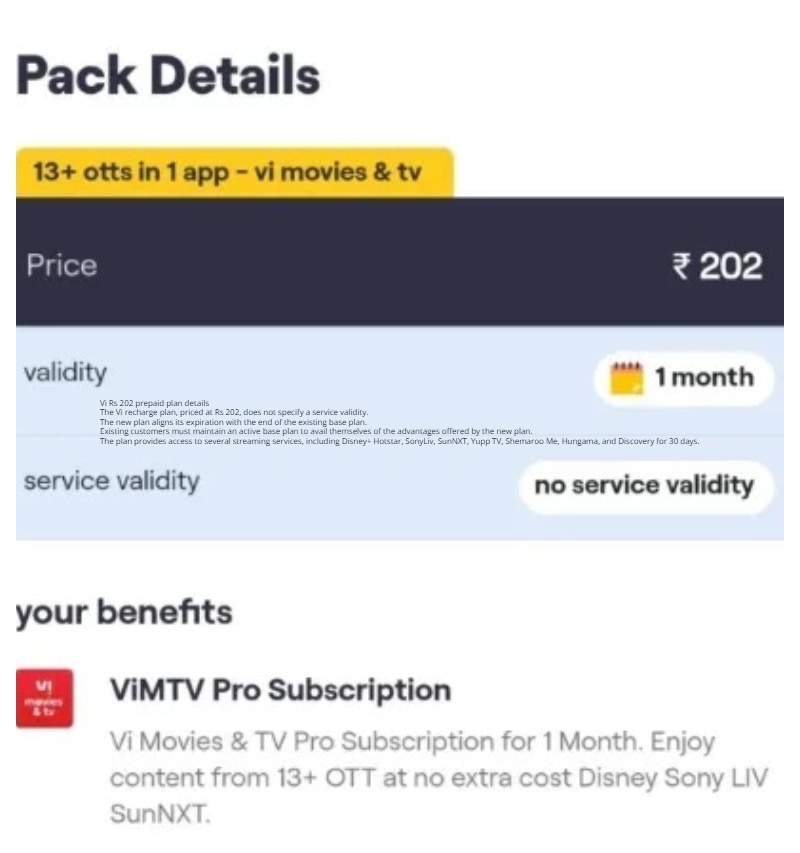 Vi ने लॉन्च किया 202 रुपये में 13 OTT सब्सक्रिप्शन वाला प्रीपेड प्लान ...