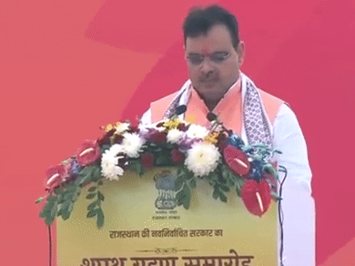 Bhajan Lal Sharma Takes Oath As Rajasthan CM Along With Diya Kumari ...