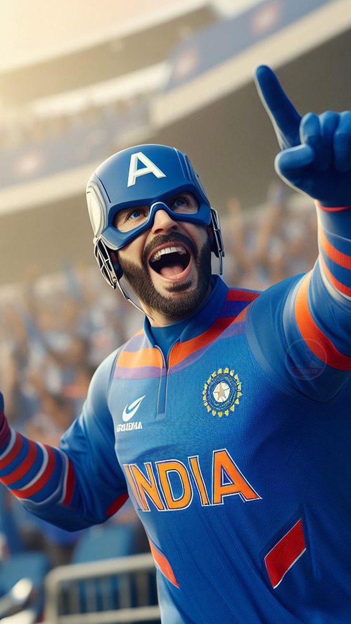 AI ने बताया, कैसा होगा जब Marvel के सुपरहीरो करेंगे टीम इंडिया को सपोर्ट