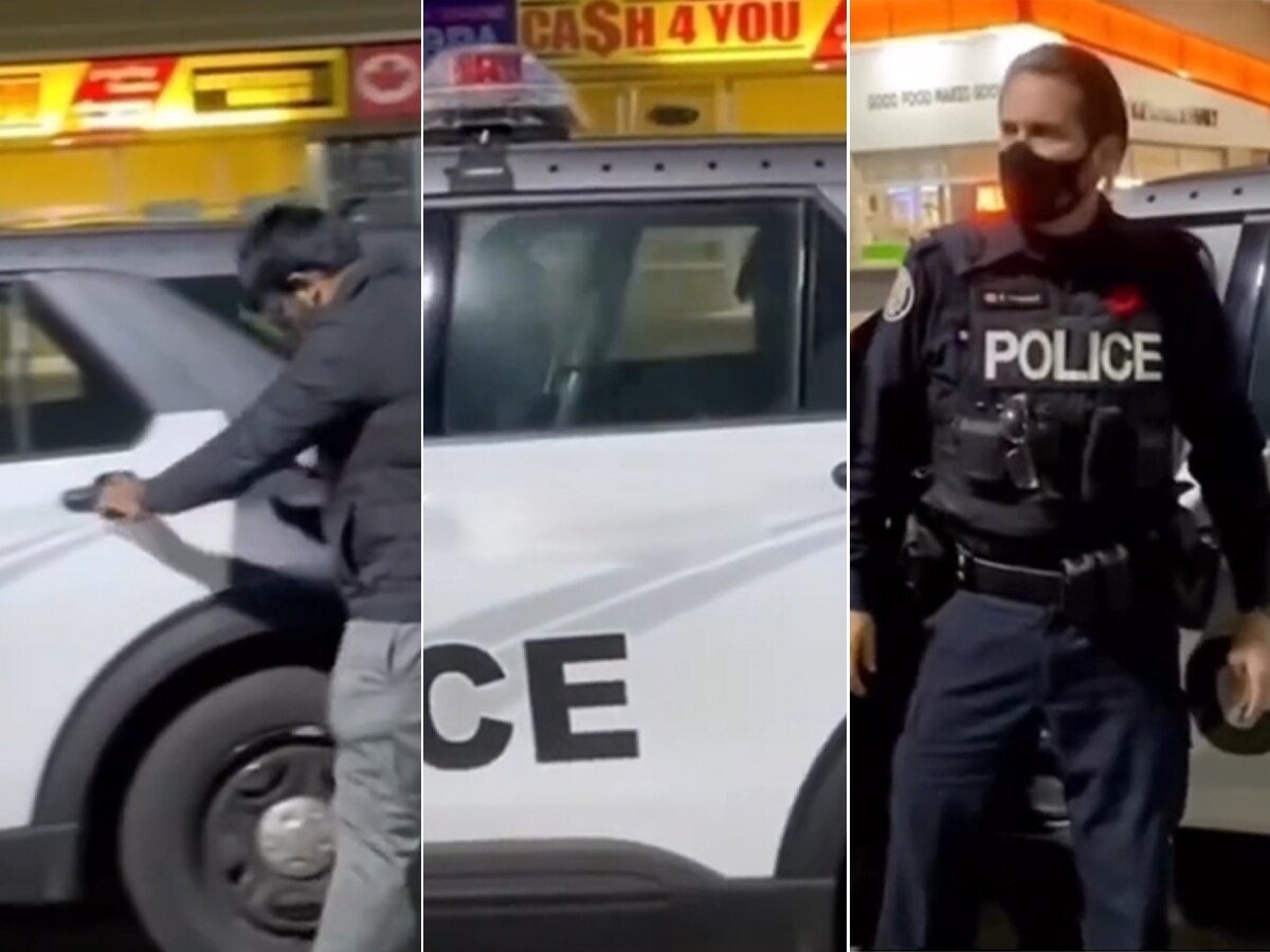 Viral Video: मोबाइल में ऐसा खोया शख्स पुलिस की वैन में जा बैठा, फिर ...