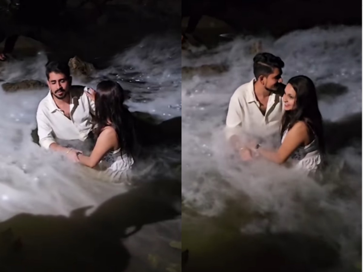 Sanp Ka Video: पानी में फोटोशूट करा रहे थे दूल्हा-दुल्हन तभी आ गया सांप ...