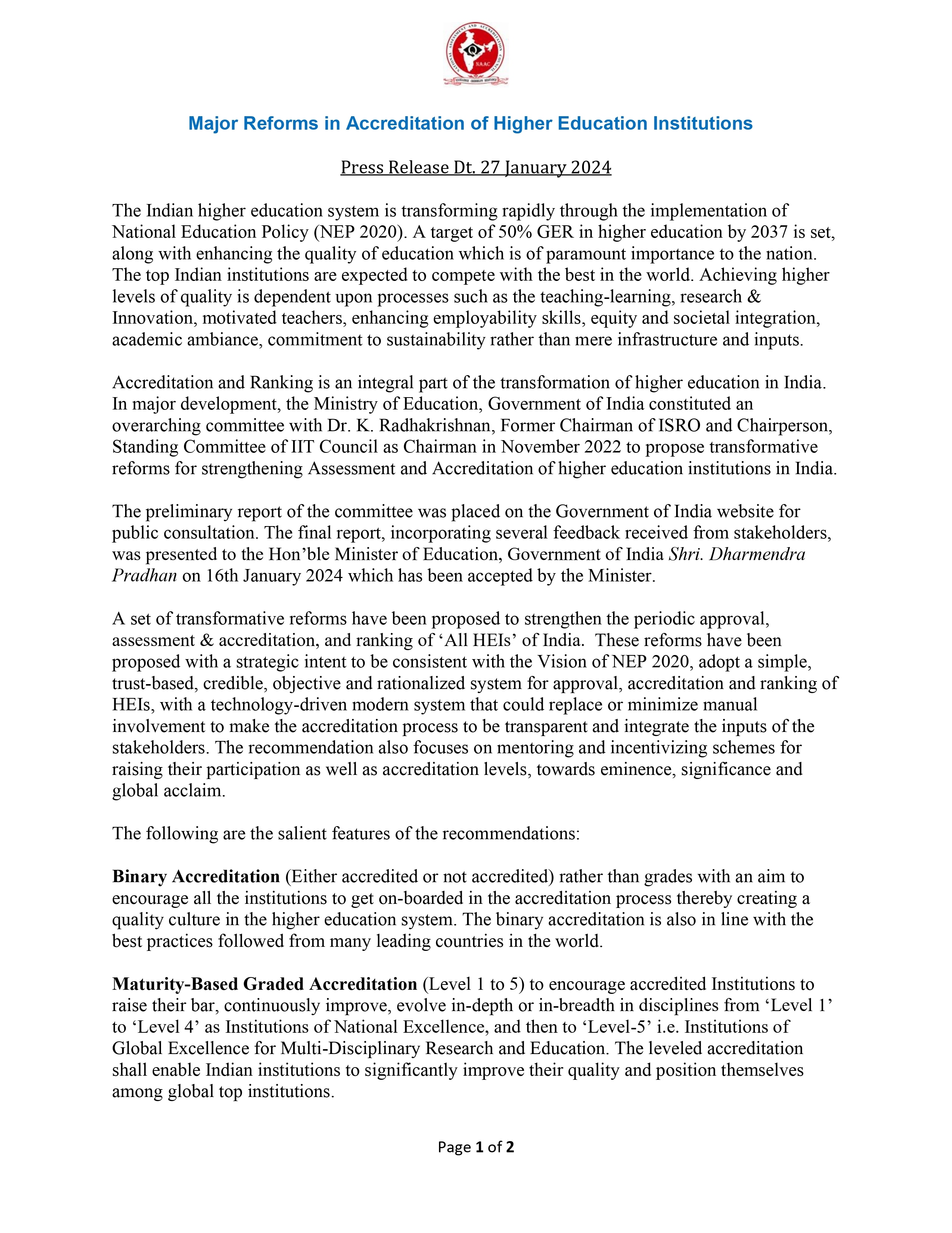 Higher Education Institutions To Be Categorised As Accredited Or Not ... Higher Education Institutions To Be Categorised As Accredited Or Not ...