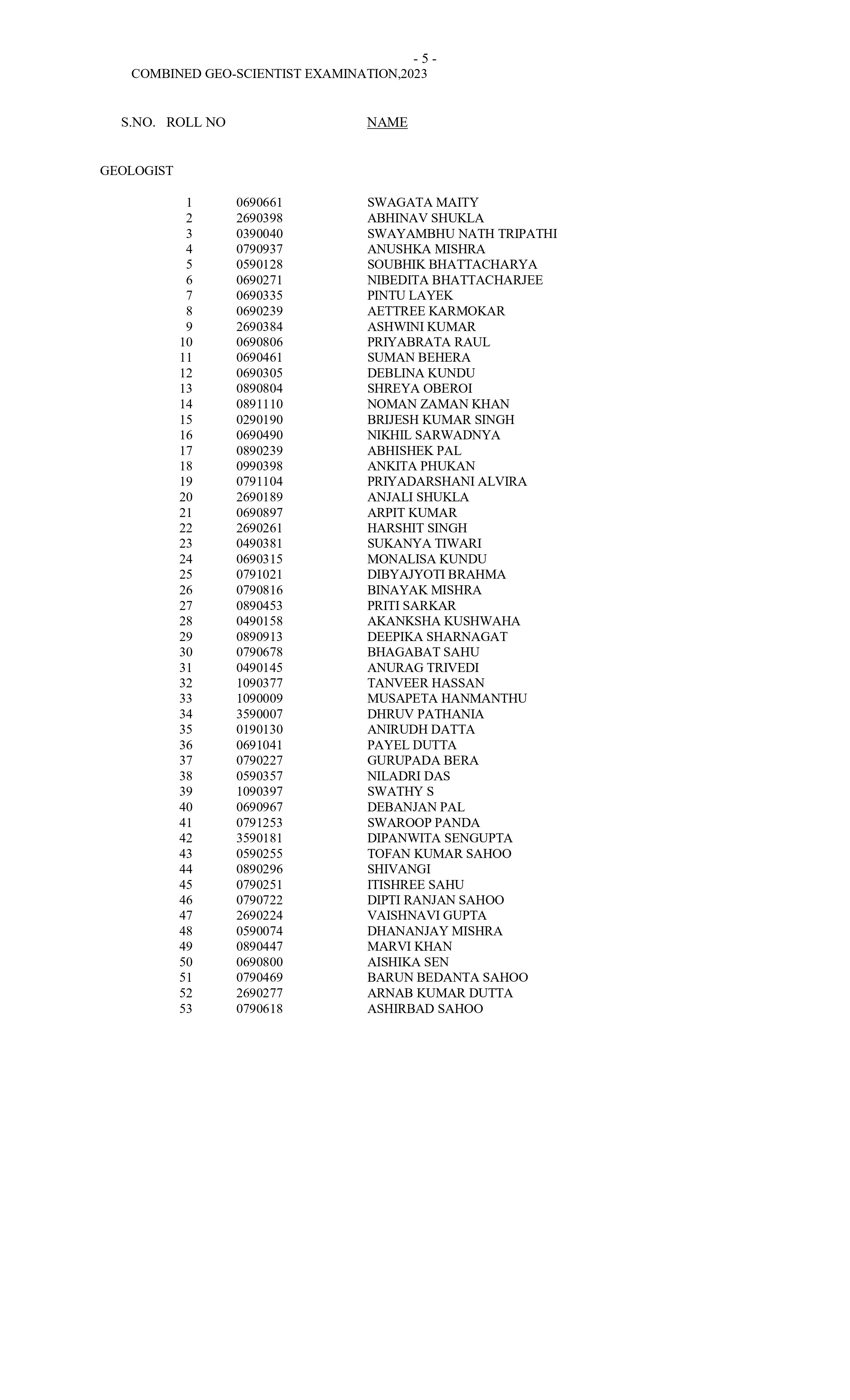 UPSC Combined Geo-Scientist Final Result 2023 Declared at upsc.gov.in ... UPSC Combined Geo-Scientist Final Result 2023 Declared at upsc.gov.in ...