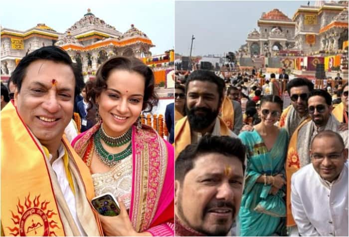 Madhuri, Vicky, Alia, Rajkumar Hirani And Others Pose For Candid Selfies Amid Ram Mandir Pran ...