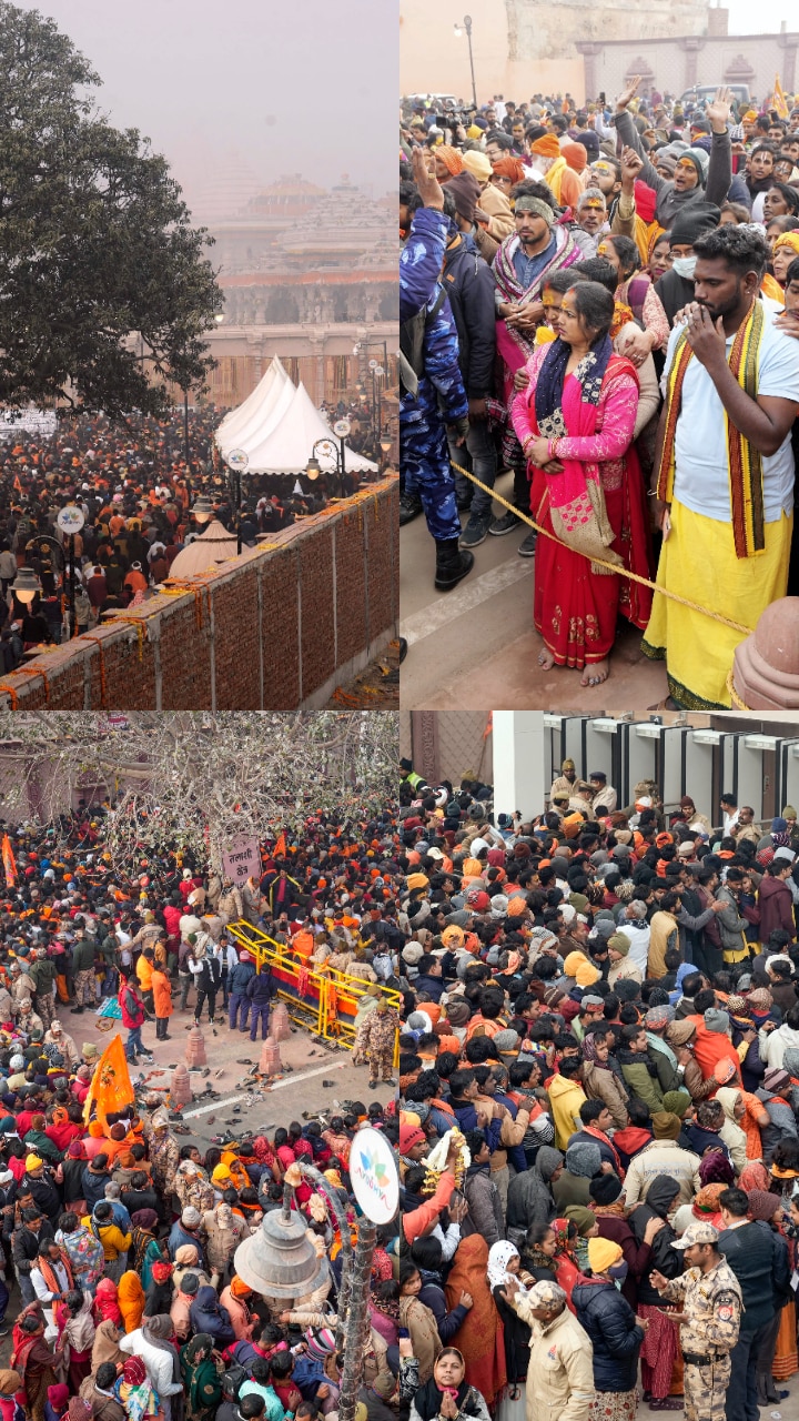 PICS: Huge Crowd Gather As Ram Mandir Opens For Public