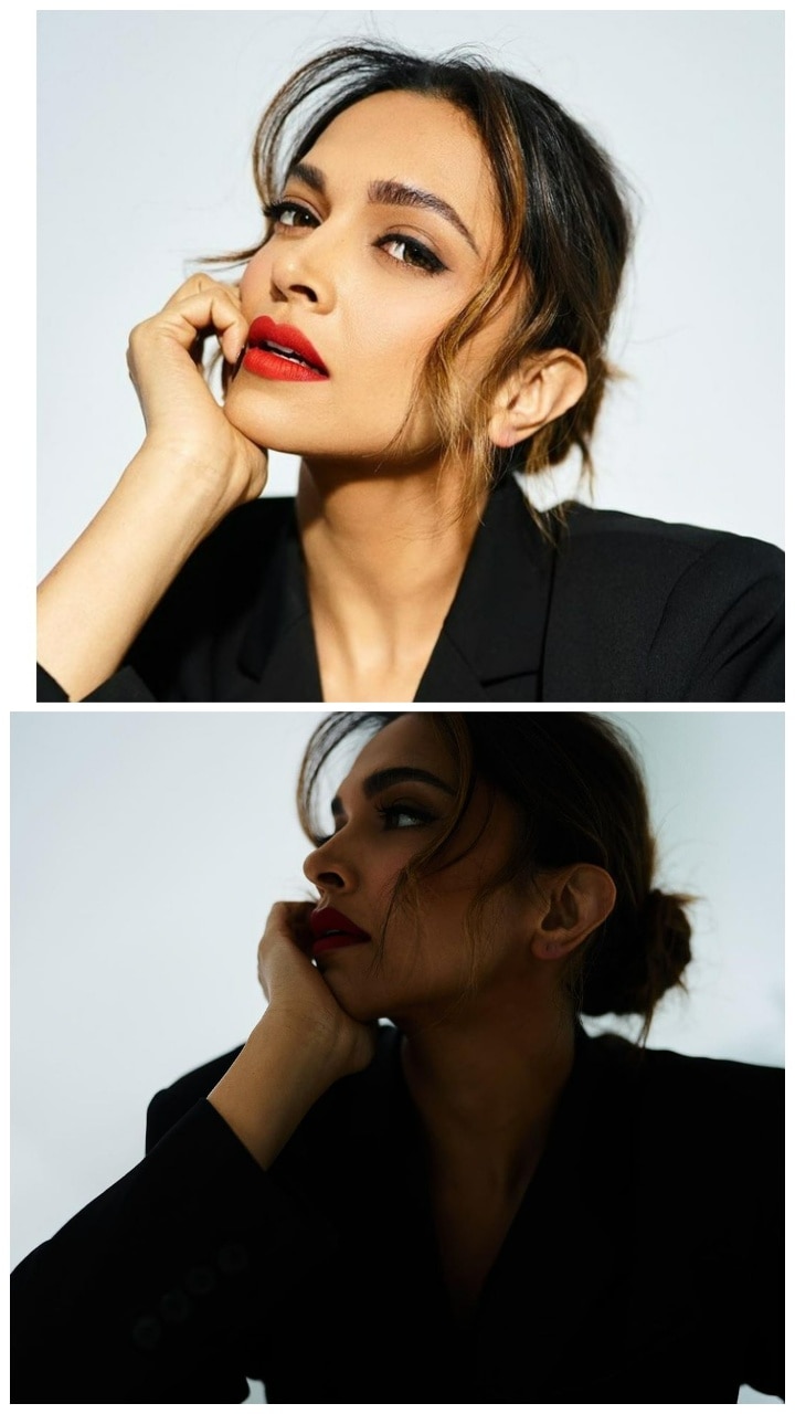 Deepika Padukone is Bold and Beautiful in Black Suit and How! In Pics
