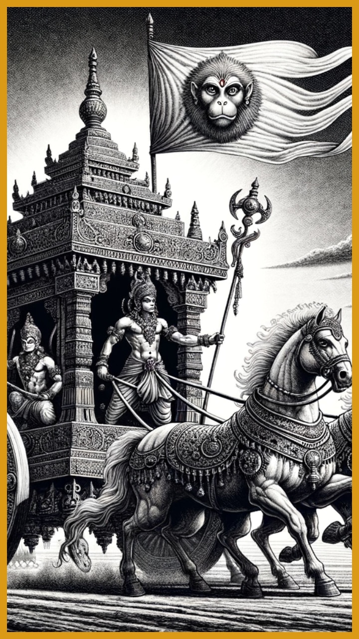 महाभारत में अर्जुन के रथ पर सवार होकर क्यों मूकदर्शक बने रहे हनुमान?