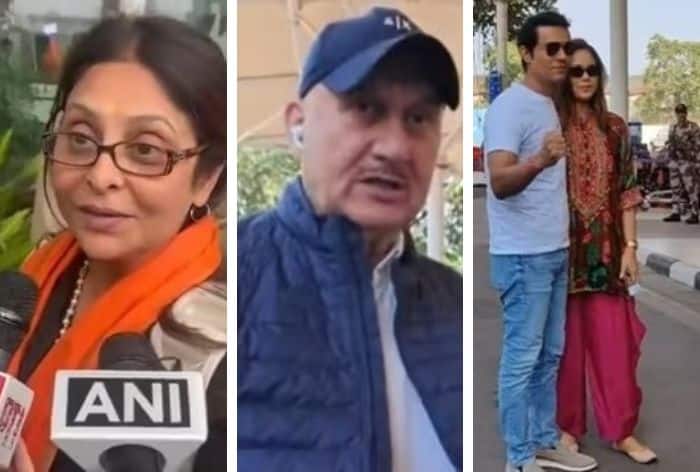 Anupam Kher, Shefali Shah, Anu Malik, Other Celebs Arrive in Ayodha Ahead of Ram Mandir ...