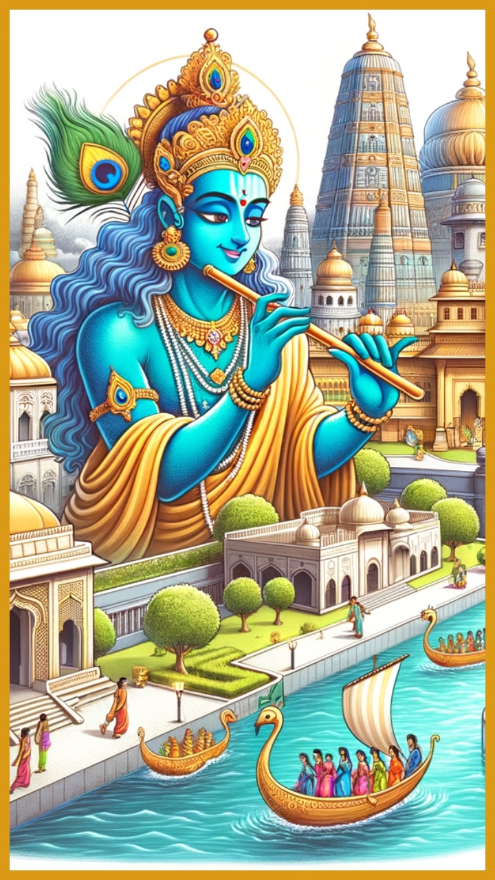 कितनी मनमोहक दिखती थी श्रीकृष्ण की द्वारका नगरी, जो समुद्र में समा गई