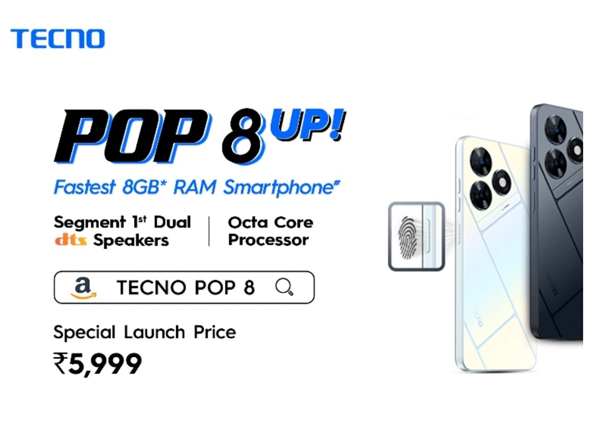 Tecno Pop 8 launched with 5000mAh battery launched in India price and ...