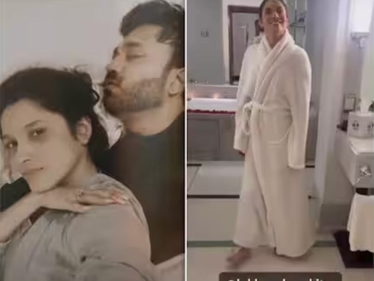 Ankita Lokhande ने पति संग शेयर किया बेडरूम वीडियो बाथरूम में भी दिए