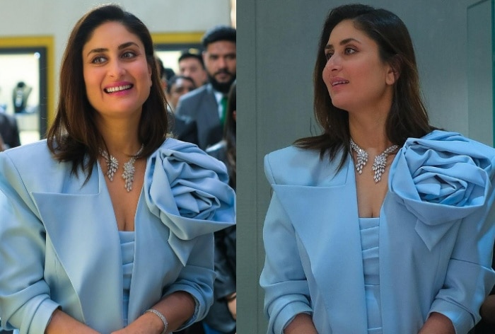 Kareena Kapoor Simply Stuns in Powder Blue Gown And Statement Blazer at ...
