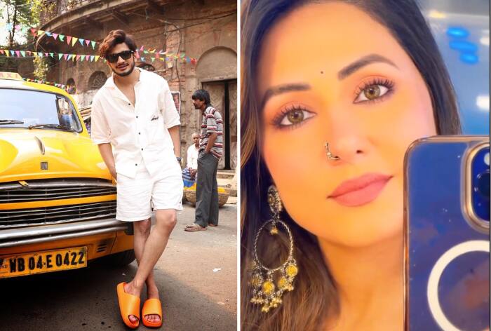Munawar Faruqui Hina Khan Spotted Shooting For Music Video In Kolkata Fans Go Berserk Check