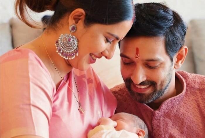 Vikrant Massey, Sheetal Thakur Drop Rare Family Photo With Newborn Son Vardaan – See FIRST PIC ...