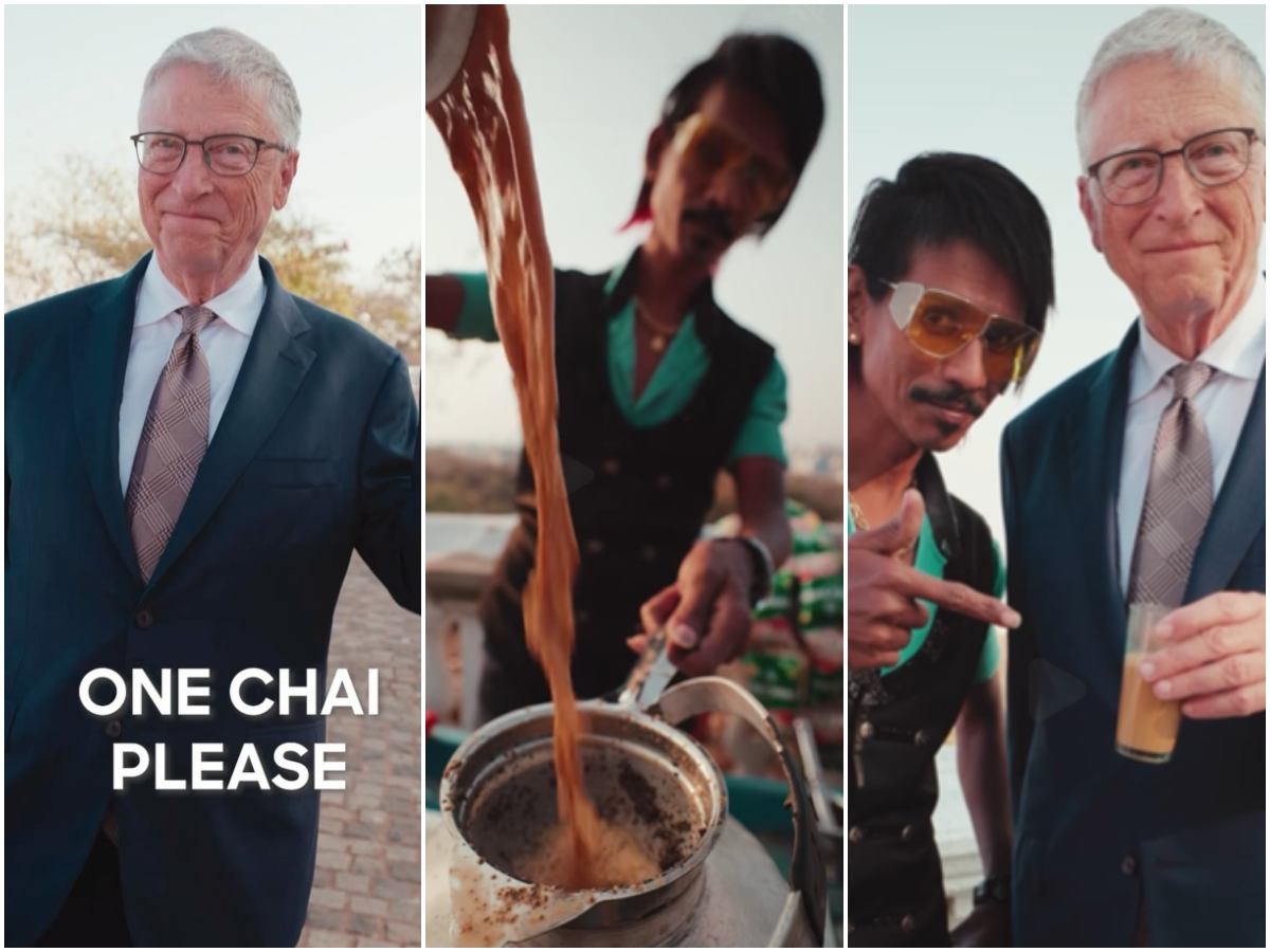 One Chai Please: जब ठेले पर चाय पीने पहुंच गए बिल गेट्स, ये VIDEO आते ...