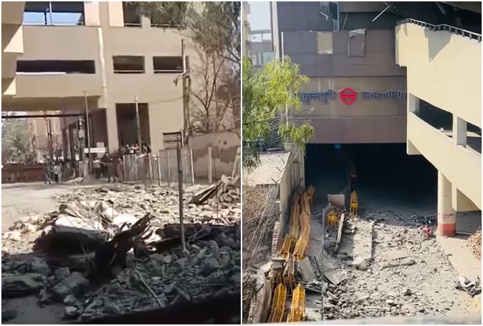 One Dead, 4 Injured As Portion Of Delhi Gokalpuri Metro Station ...