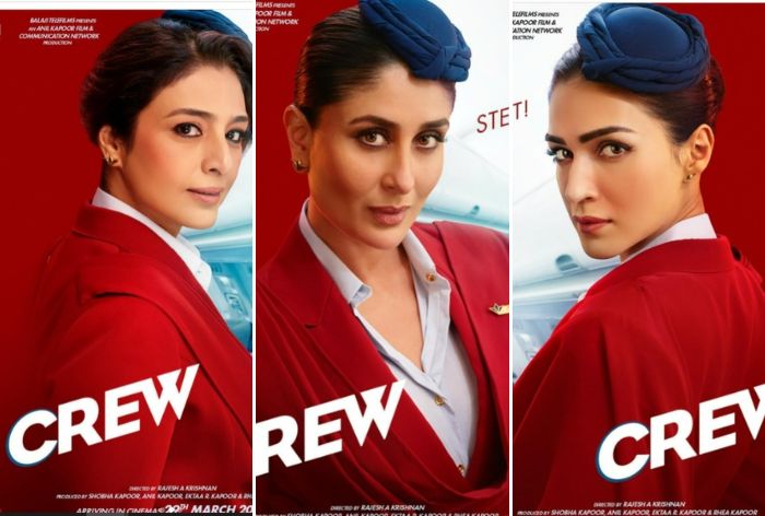 Crew First Look Posters: Kareena Kapoor, Kriti Sanon, Tabu as Air ...