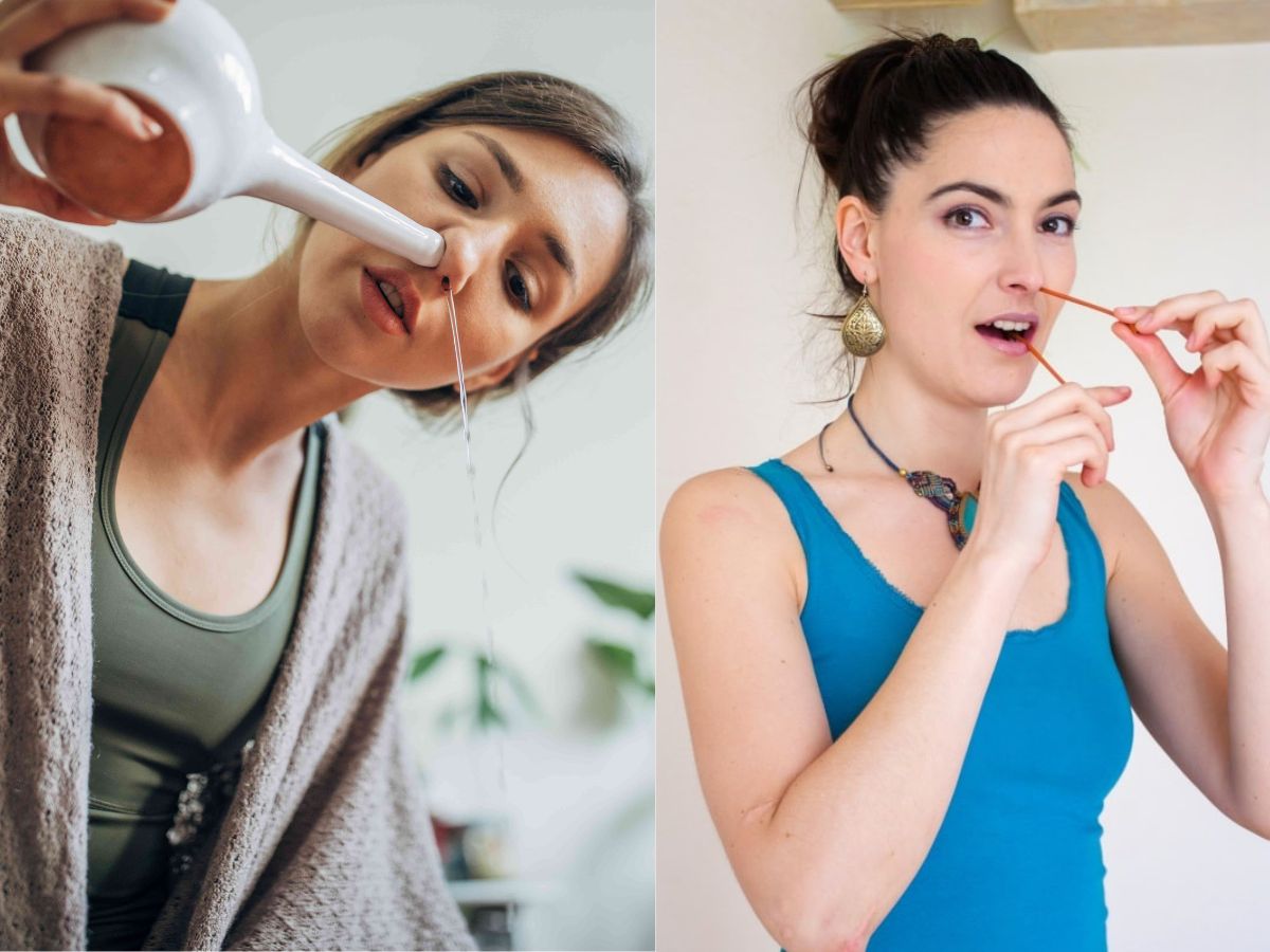 सूत नेती और जल नेती से खोले नाक के ब्लॉकेज, कई बीमारीयों से मिलेगा ...