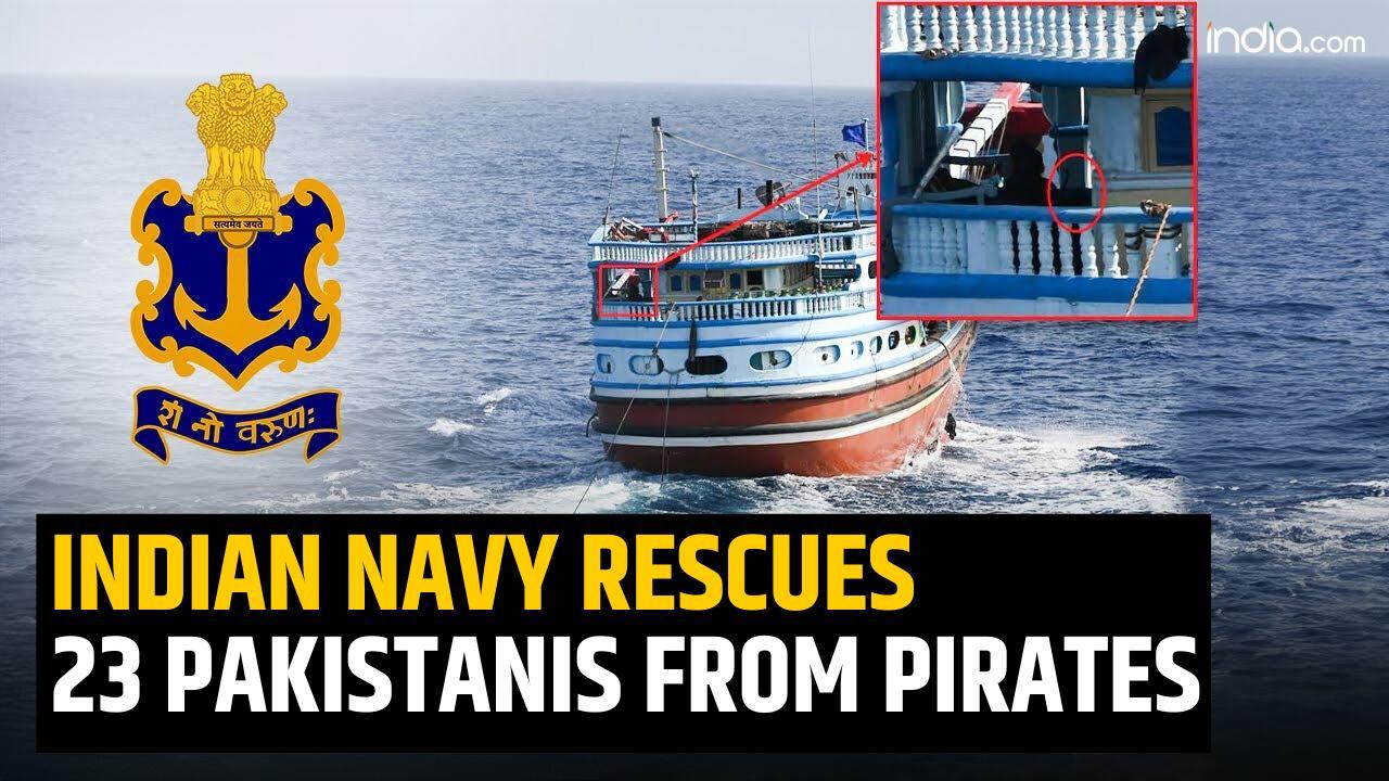Indian Navy Rescues 23 Pakistani Fishermen From Somali pirates | India.com