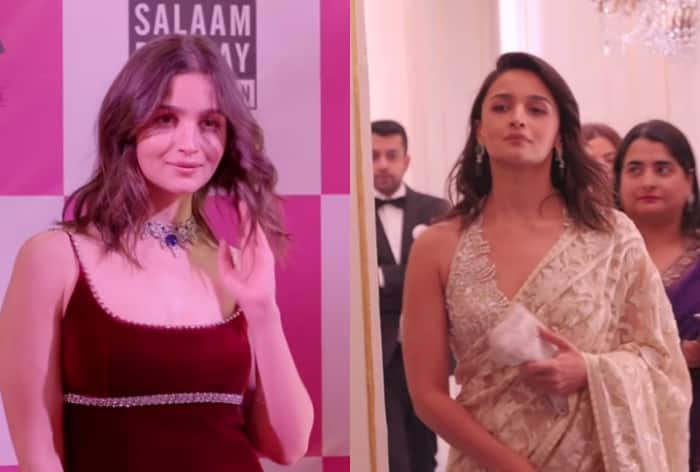 Alia Bhatt Looks Graceful in Lace Saree as She Hosts Charity Gala in London - Video Surface