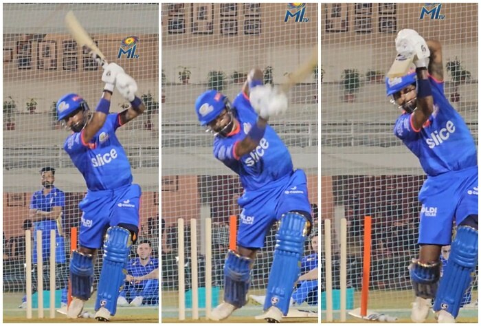 Hardik Pandya Smashes it During Mumbai Indians Net Session Ahead of IPL ...