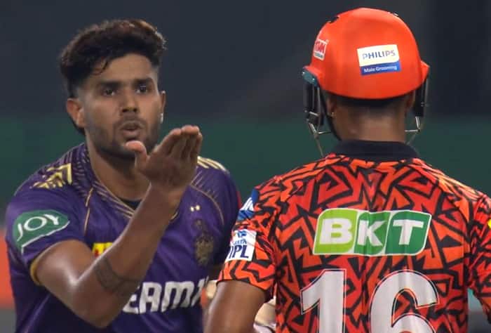 IPL 2024, KKR vs SRH: Harshit Rana Flying Kiss Celebration Against ...