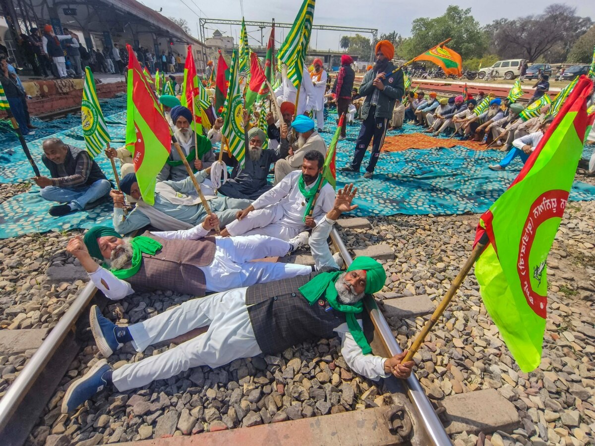‘Rail Roko’ Protest: Farmers Squat On Tracks Across Punjab; Train ...