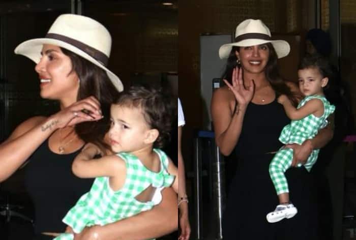 Priyanka Chopra And Daughter Malti Marie Arrive in Mumbai With All ...