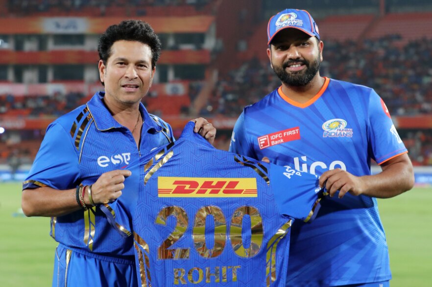 रोहित शर्मा बने MI के लिए 200 मैच खेलने वाले पहले बल्लेबाज; सचिन ...