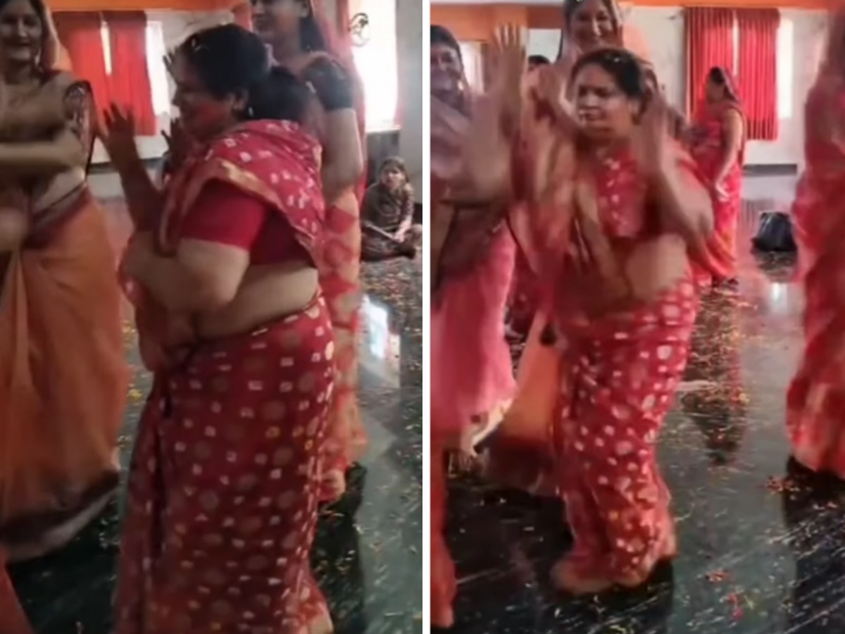 Aunty Ka Dance: डांस के लिए खींचा तो शर्माने लगीं आंटी, फिर ऐसा जलवा दिखाया भाग गए सभी | देखें ...