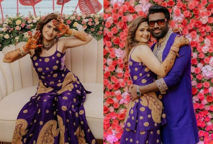 Inside Bride-to-be Arti Singh’s ‘Pyaar Ki Mehendi’ Against Beach And Limitless Sky in Purple ...