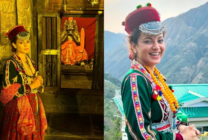 Kangana Ranaut Explores Bharmour Temple in Chamba Attire, Discusses ...