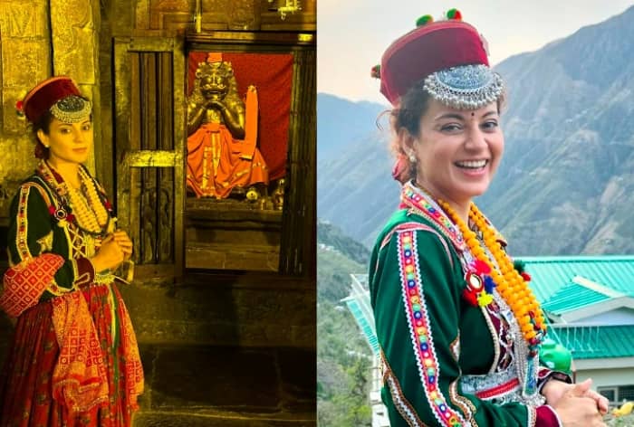 Kangana Ranaut Explores Bharmour Temple in Chamba Attire, Discusses ...