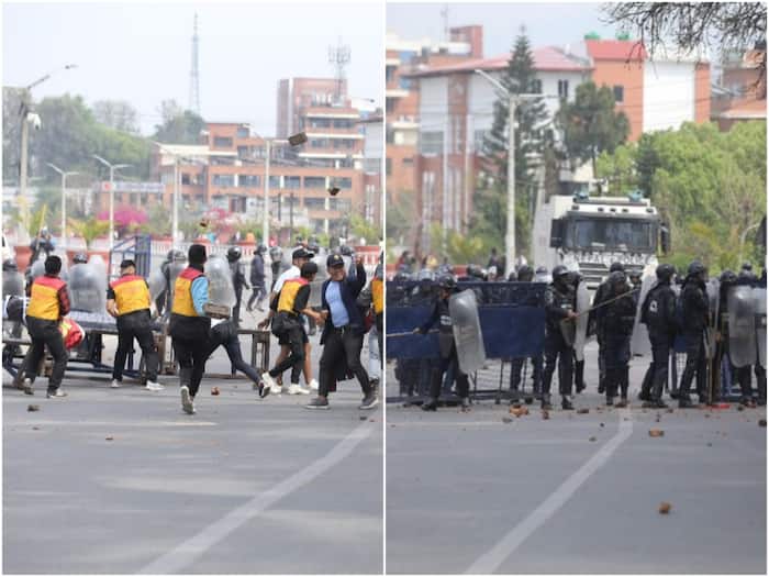 Nepal: 6 Injured As Anti-Government Protesters Clash With Police In ...