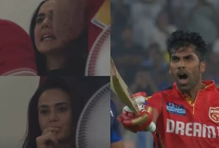 Preity Zinta JUMPS From Seat as Shashank Singh Celebrates After PBKS ...