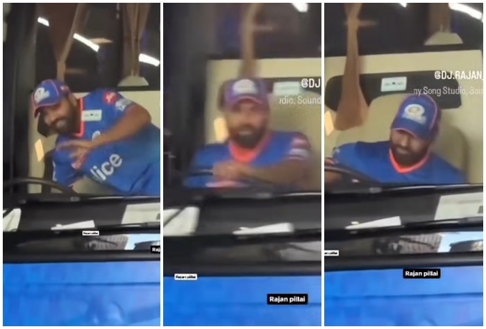 Rohit Sharma DRIVING Mumbai Indians Team Bus During IPL 2024 Season ...