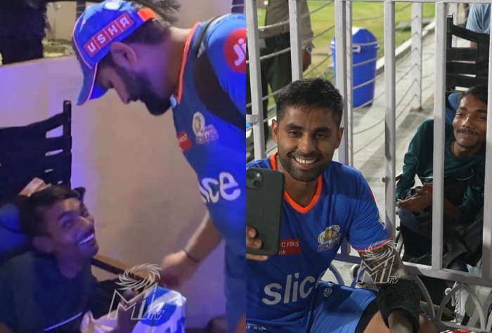 Suryakumar Yadav Helps Specially-Abled MI Fan To Meet Rohit Sharma - Watch