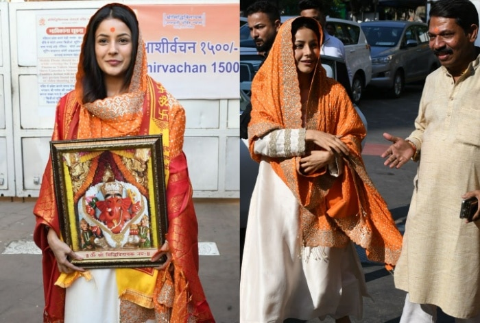 Shehnaaz Gill Seeks Blessings at Siddhi Vinayak Temple as Dhup Lagdi ...