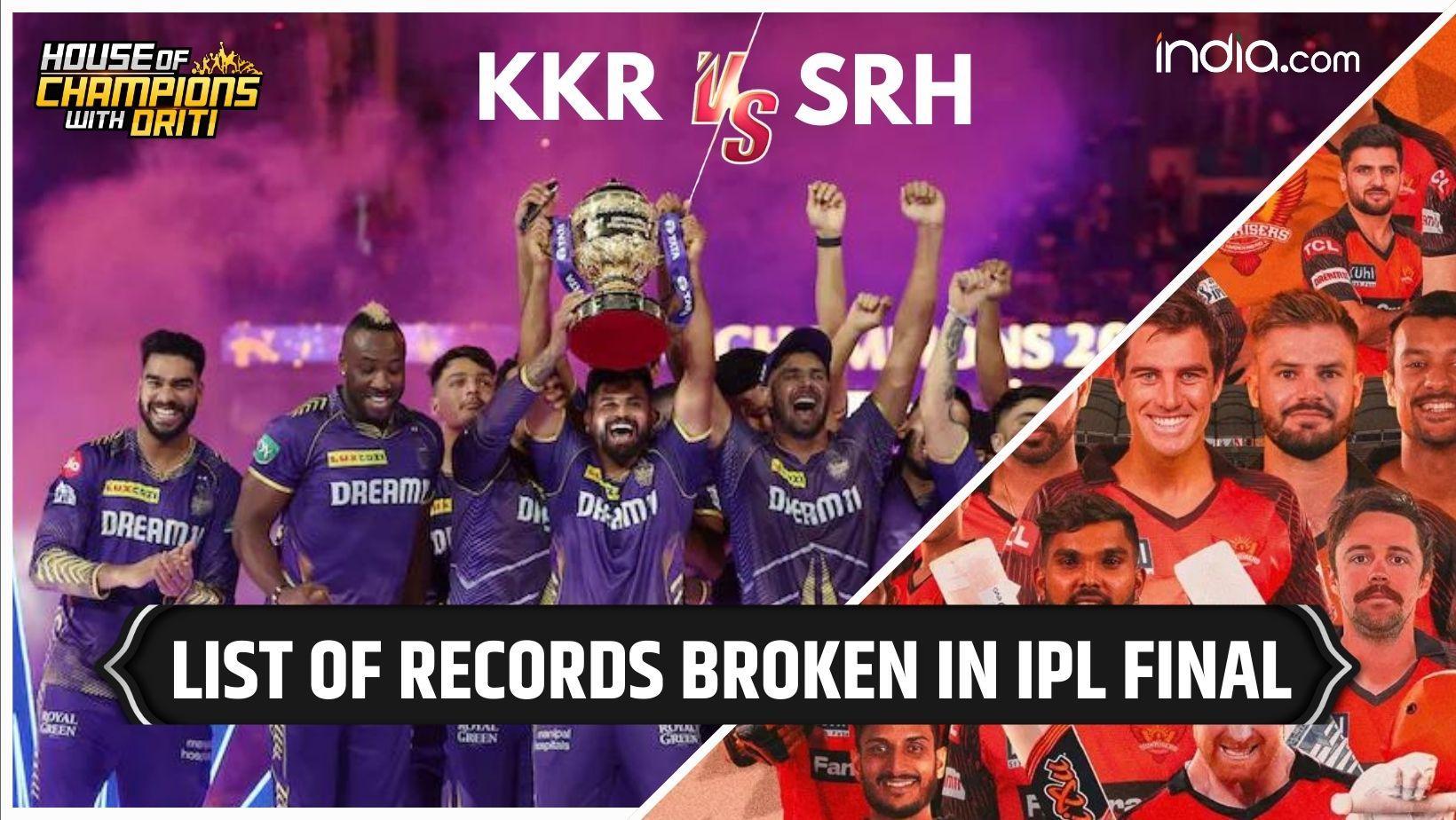KKR vs SRH IPL 2024 final: Records broken in KKR’s historic title-clinching win | India.com