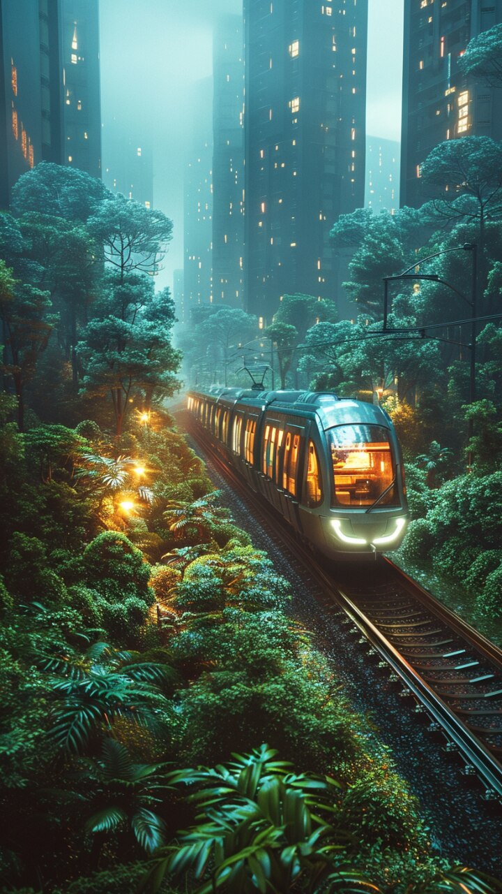 AI Imagines Namma Bengaluru Metro After 100 Years