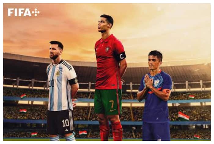 FIFA Pays Tribute To Sunil Chhetri with Lionel Messi Cristiano Ronaldo Comparison Says Retiring ...
