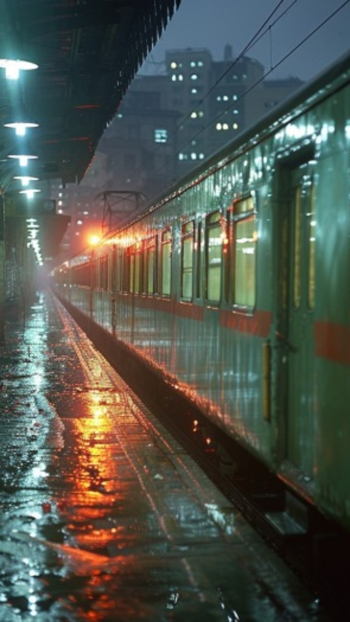 How Mumbai Railway Station Looks During Mumbai Rains: See AI Photos