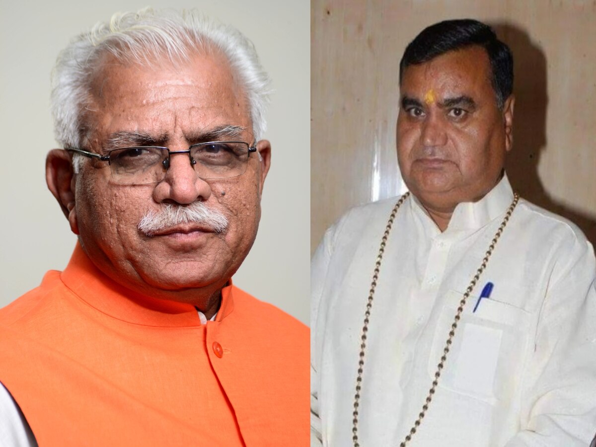Manohar Lal Khattar BJP vs Satpal Brahmachari Congress in Karnal ...