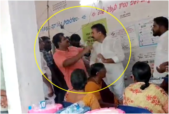 Polling Fight Video: Jagan Reddy Party MLA Slaps Voter, He Hits Back