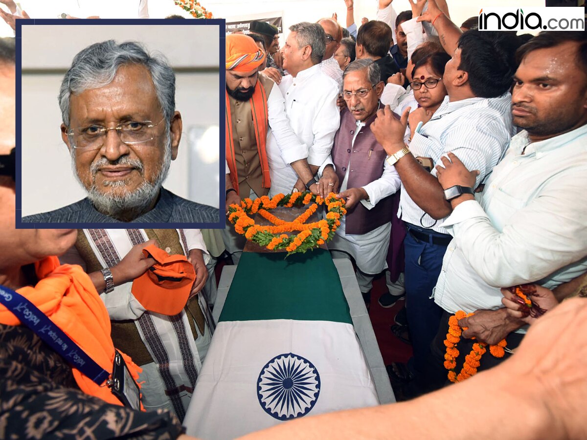 Sushil Modi Death: सुशील मोदी को नम आंखों से दी गई अंतिम विदाई, जेपी ...